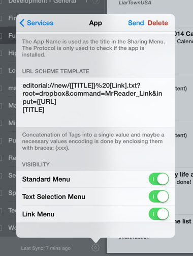 Taking Action on Feeds with Mr Reader for iPad Sponsor - Macdrifter